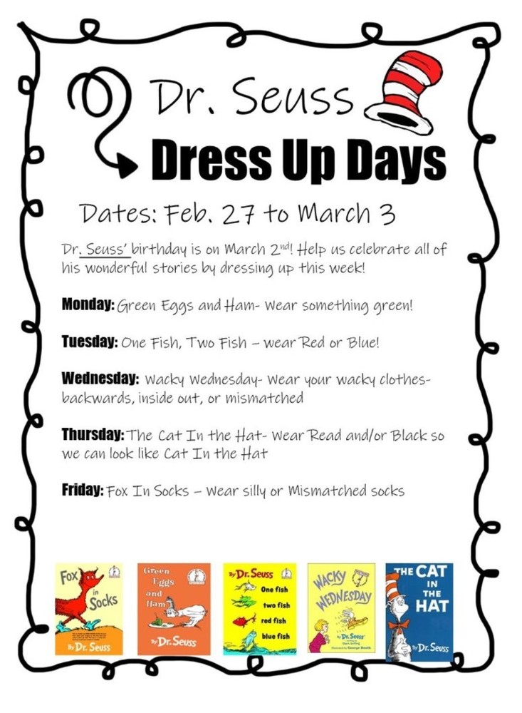 Dr. Seuss Dress Up Days | Bell Elementary School